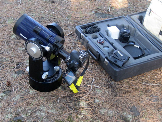 E-620を選んだのはEシリーズがOMアダプターを介して2045Dに接続可能であること、620が小型軽量で望遠鏡とのバランスが取りやすいからです。